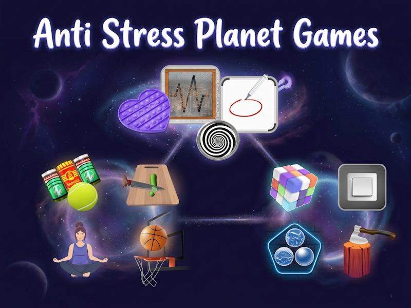 Anti Stress Planet Games 🕹️ Gioca online su SGameS